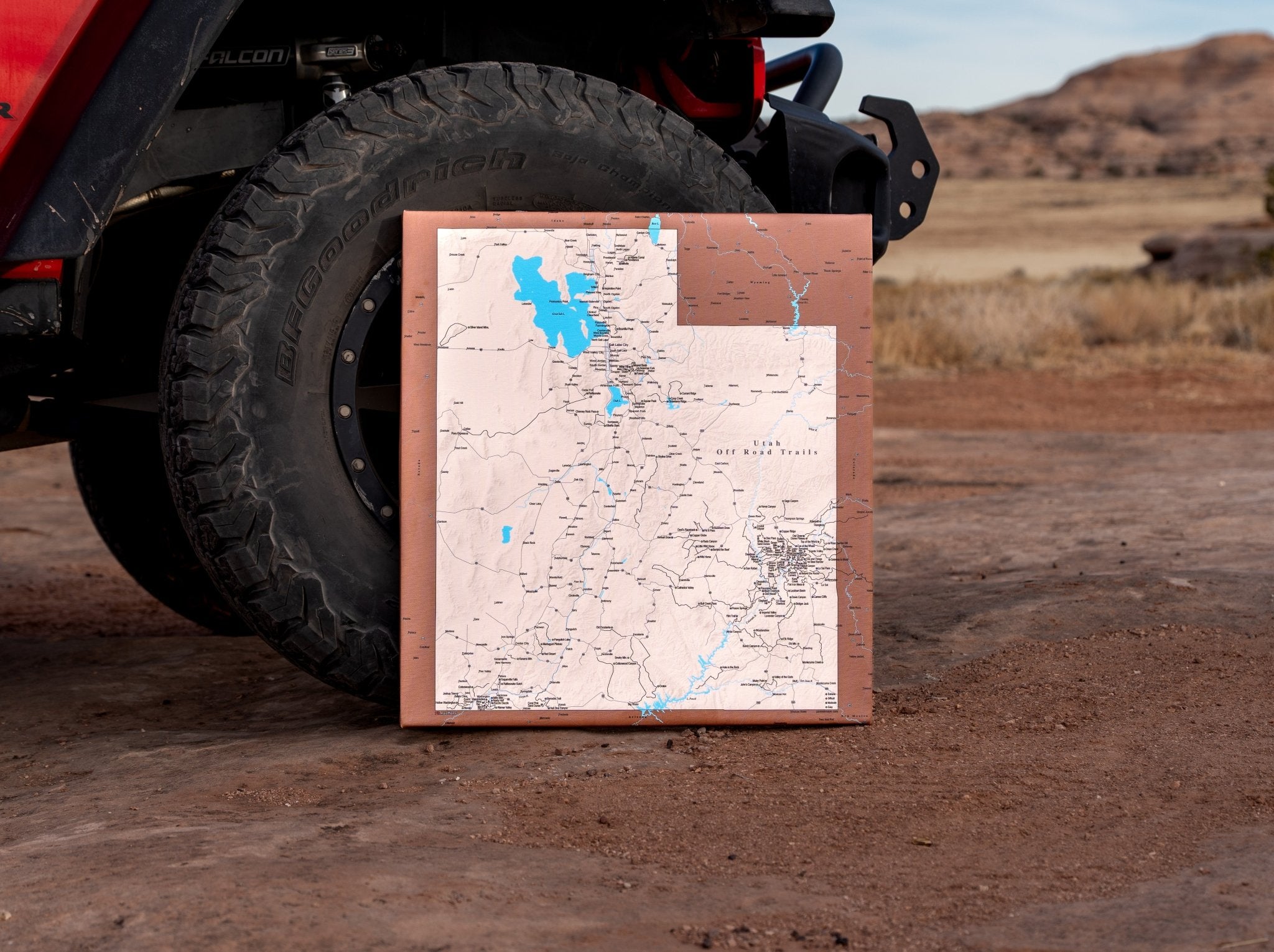 Utah Off Road Trails - Push Pin Map – Pin Trail Maps